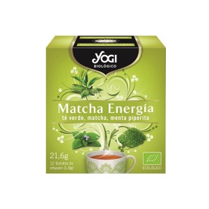 Yogi Matcha Energia - 12 Bolsitas - PonteMASfuerte